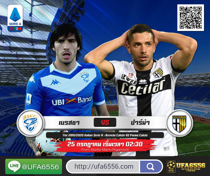วิเคราะห์บอล 25/07/63 02.30 เบรสชา – ปาร์ม่า